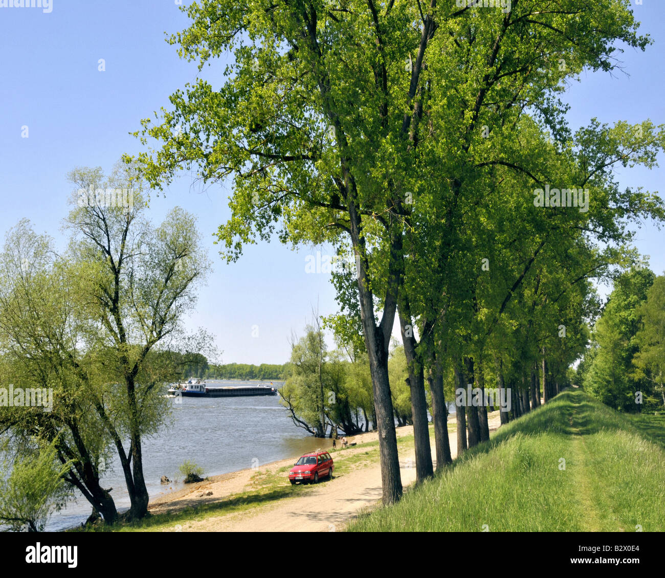 Danube river flowing along hi-res stock photography and images - Alamy