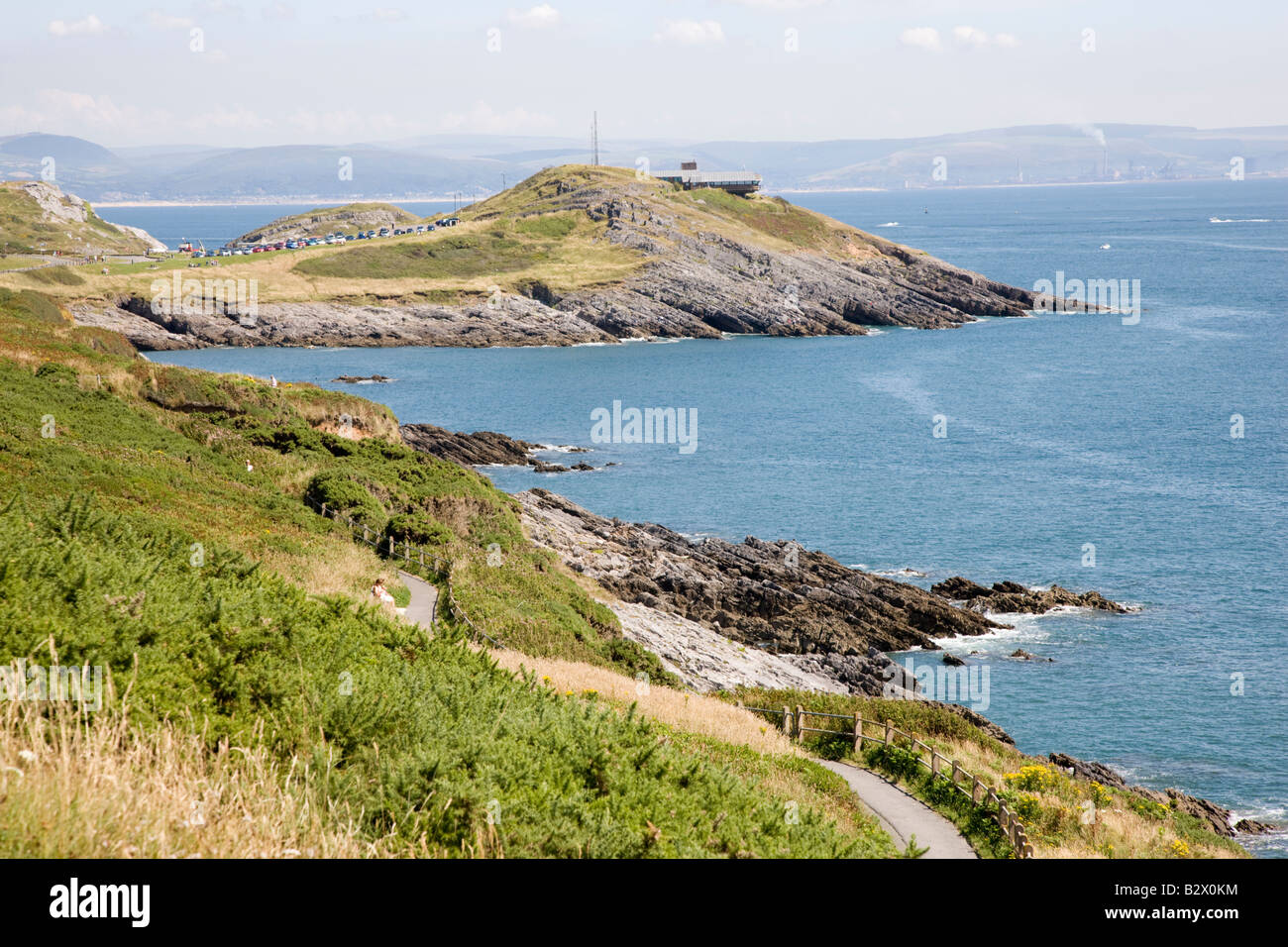 Bracelet Bay in the Mumbles Swansea Stock Photo - Alamy