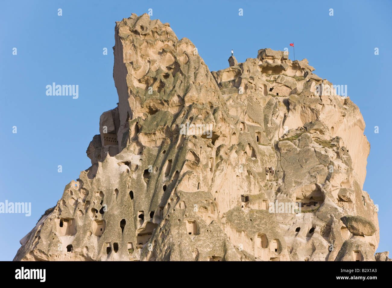 Old troglodytic cave dwellings and the rock Castle of Uchisar ...