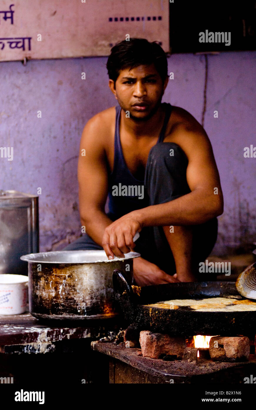 Food Stall, Pushkar, Rajasthan, India, Subcontinent, Asia Stock Photo ...