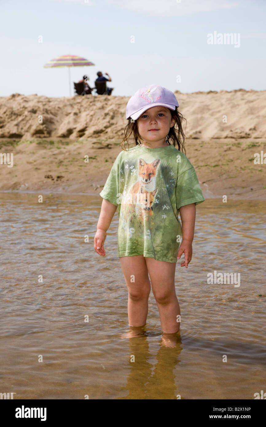Child paddling stream hi-res stock photography and images - Alamy