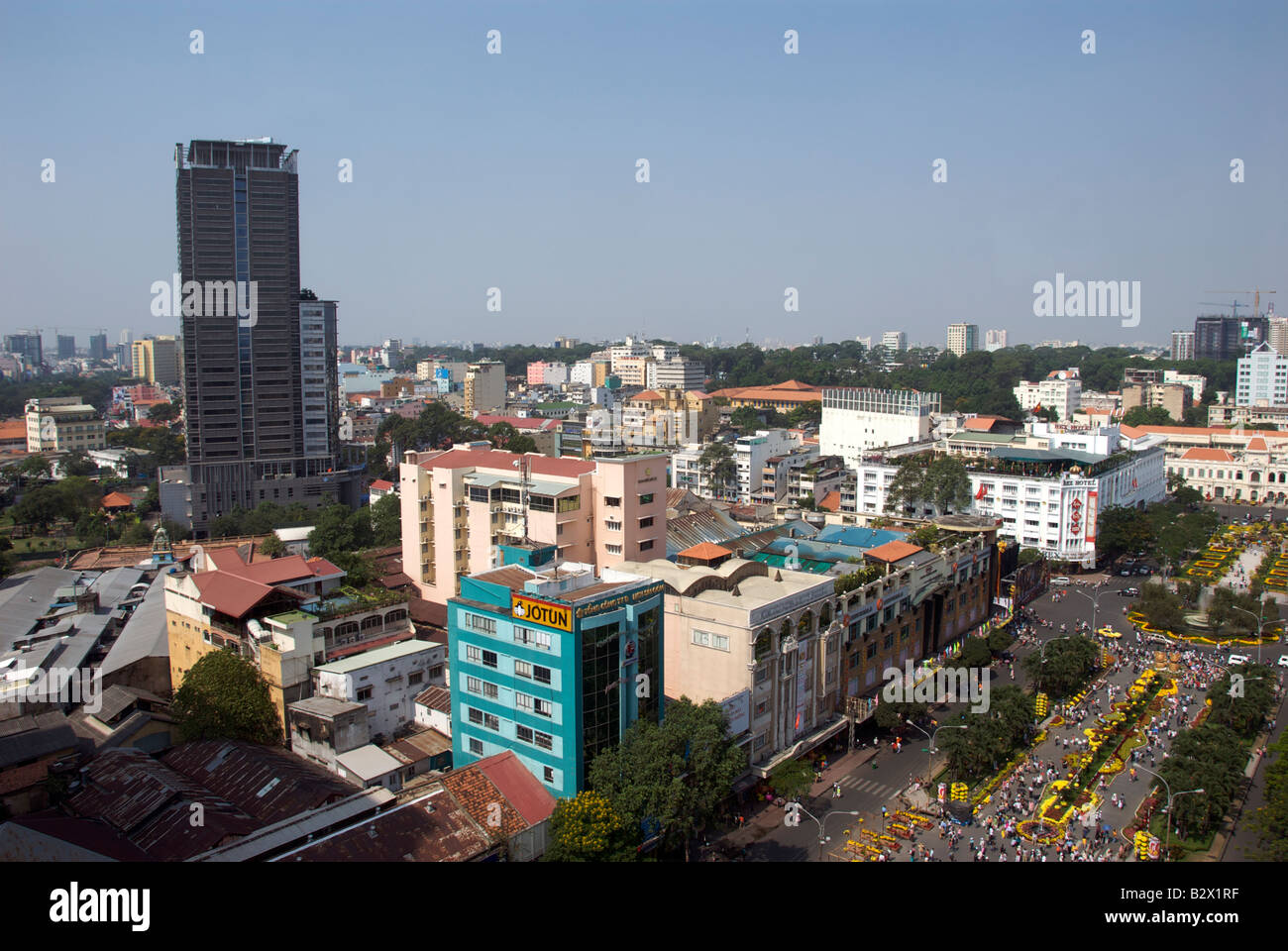 City skyline Central Saigon Vietnam Stock Photo - Alamy