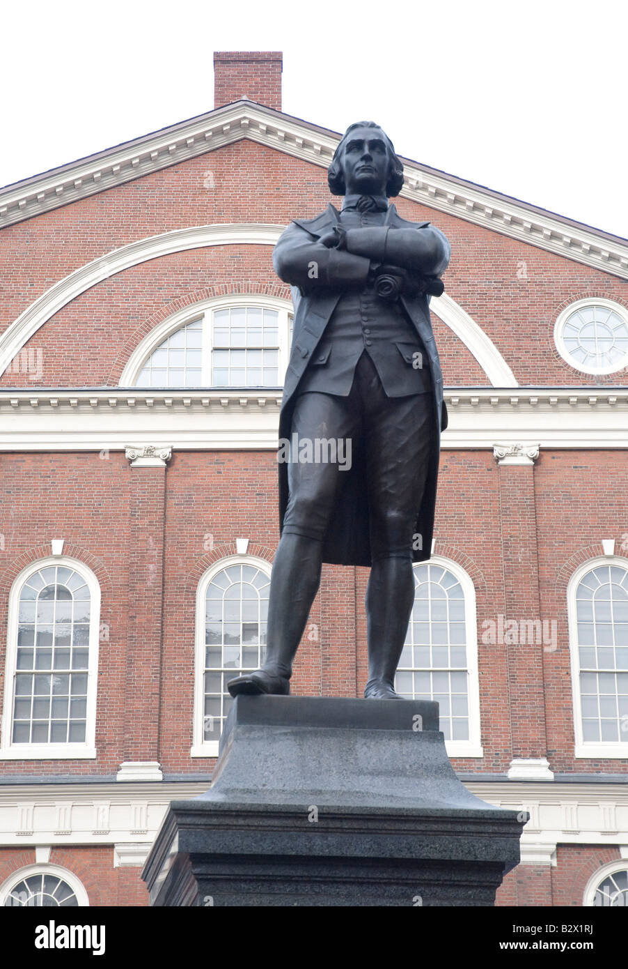 Samuel Adams statue at Fanueil Hall in Boston Massachusetts USA Stock ...