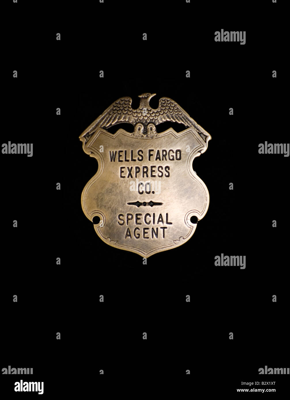 Wells Fargo Express Company special agent badge Stock Photo - Alamy