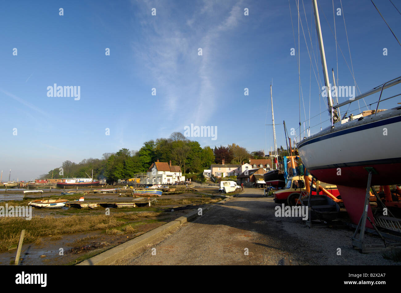 River Orwell Estuary Pin Mill Suffolk High Resolution Stock Photography ...