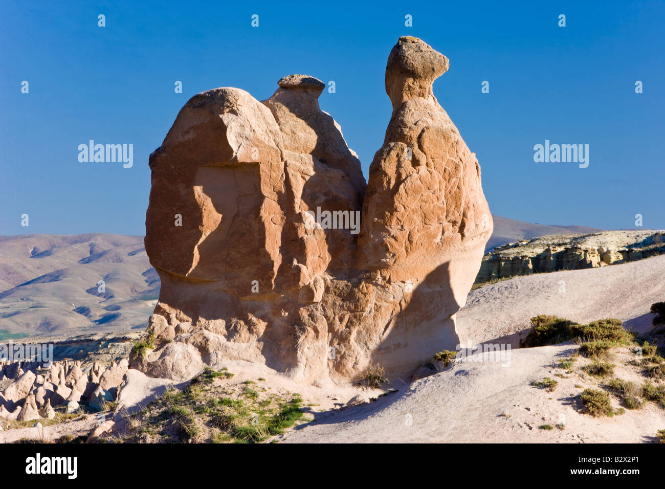 Turkey, Cappadocia, Develi, Camel, tufa rock formations some shaped ...