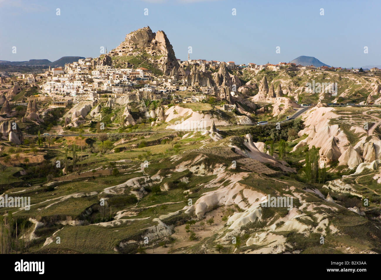 The Rock Castle of Uchisar, Cappadocia, Anatolia, Turkey, Asia Minor ...