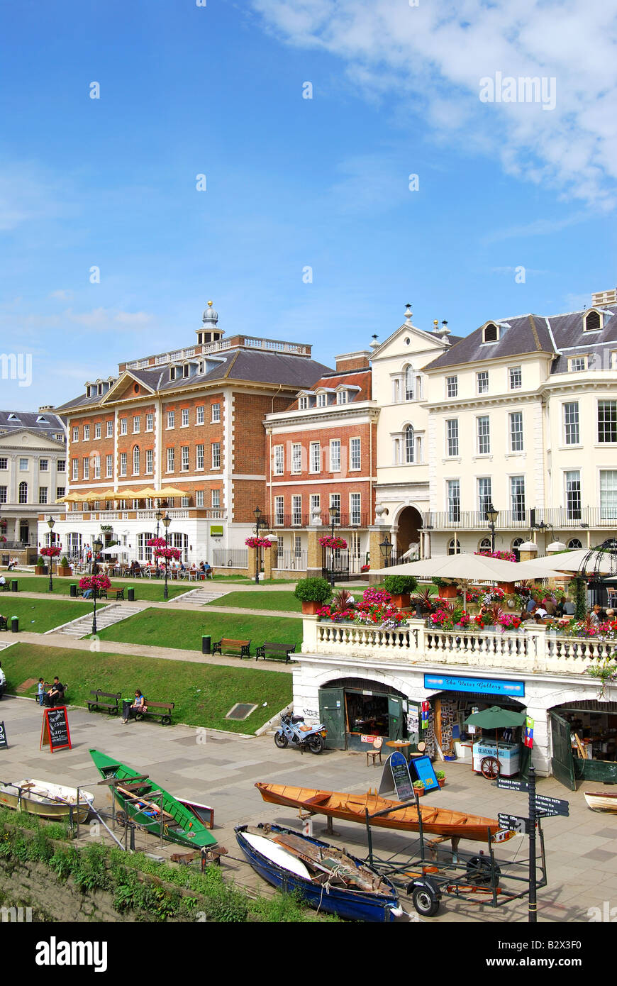 Thames riverside, Richmond, Richmond upon Thames, Greater London ...