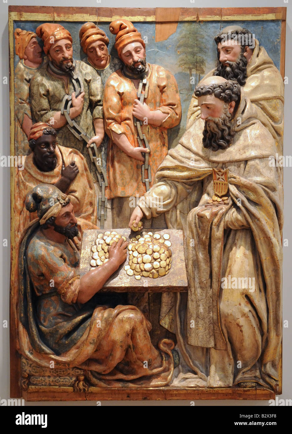 Wood polychrome carving in Museo Nacional de Escultura Policromada ...