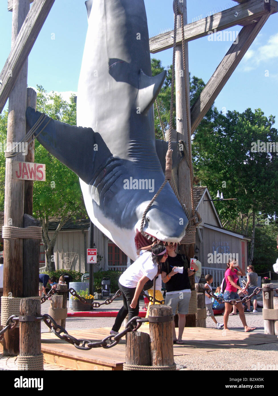 Universal Jaws set photo op Stock Photo - Alamy