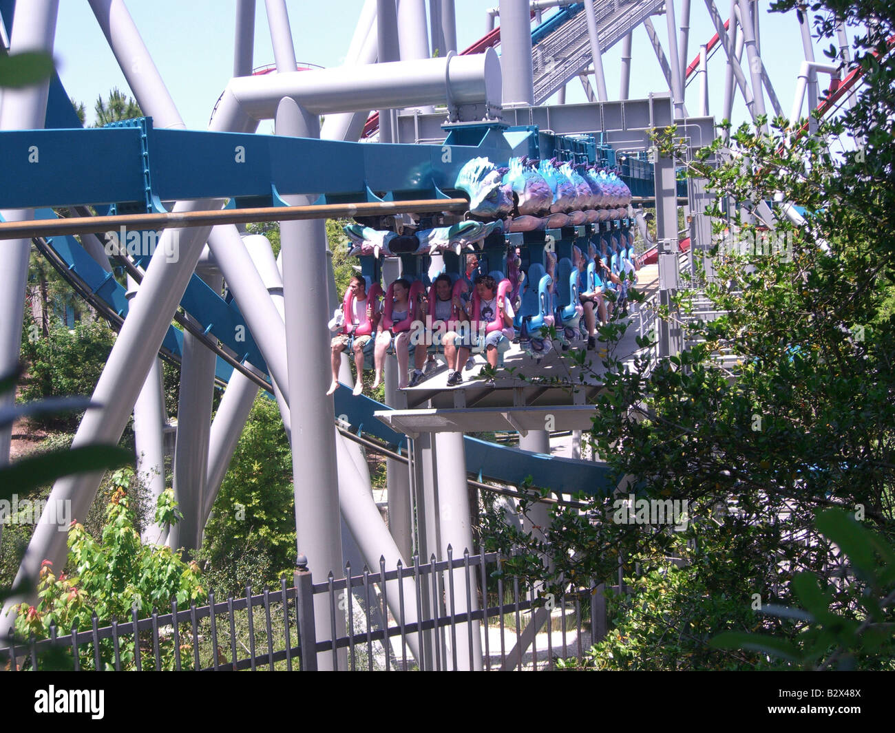 Dragon roller coaster ride hi-res stock photography and images - Alamy