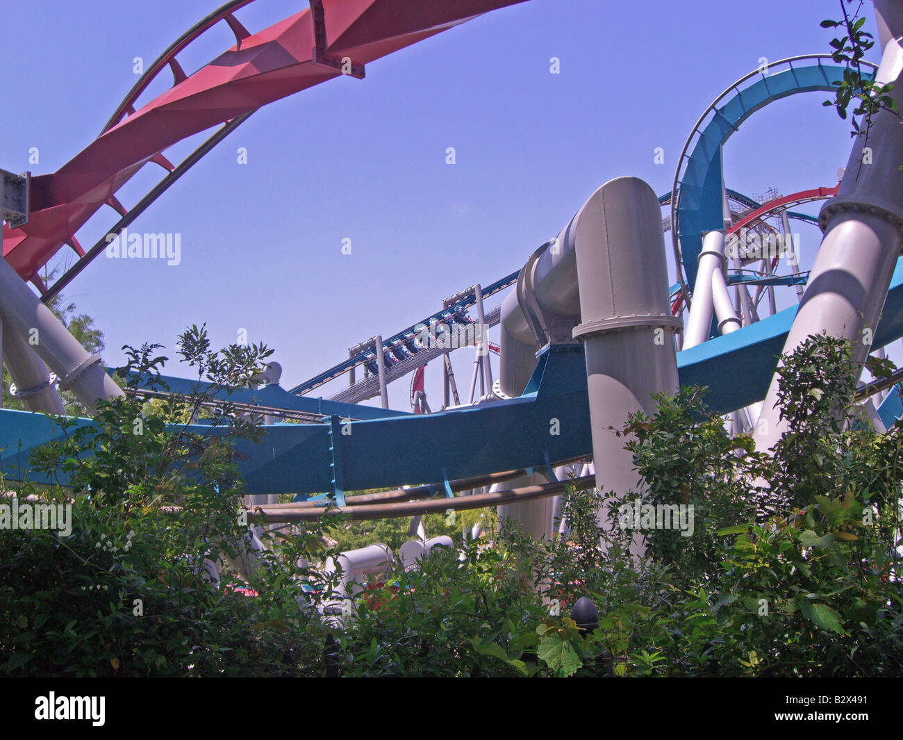 Dragon roller coaster ride hi-res stock photography and images - Alamy