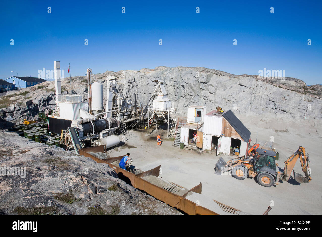 A small scale quarry in ilulissat on greenland Stock Photo - Alamy