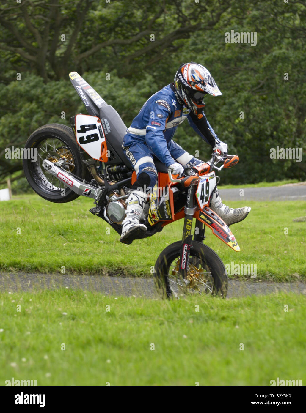 Stunt Motorbike Rider Stock Photo - Alamy