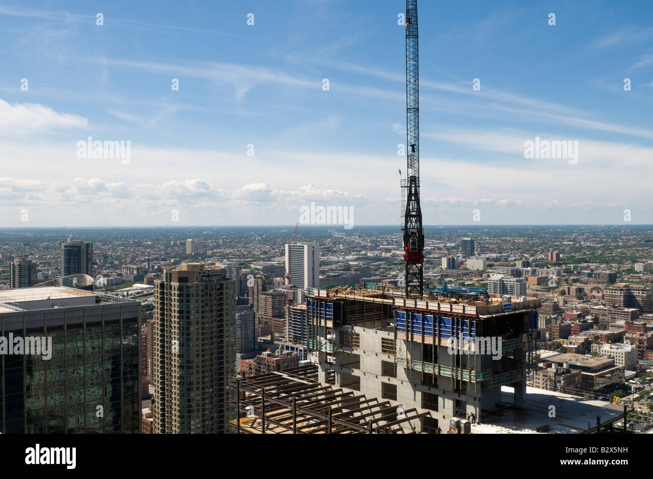 Aerial View of Northwest Chicago Stock Photo - Alamy