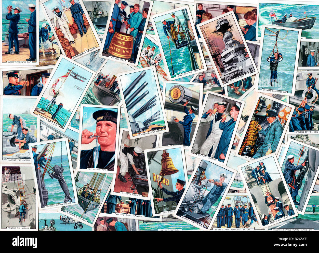 "The Navy", a series of 48 cards, was issued by Park Drive Cigarettes ...