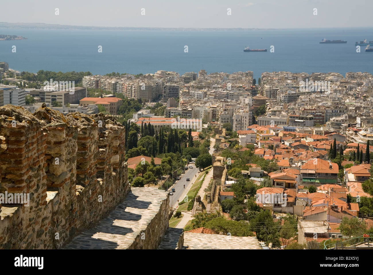 Greece Macedonia Thessaloniki View from Kastra Stock Photo - Alamy