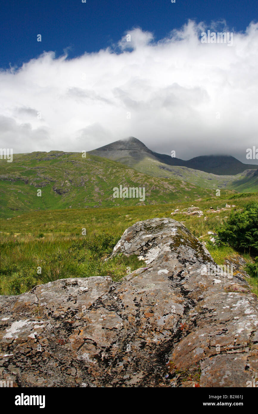 BEN MORE ON THE ISLE OF MULL FROM LOCH BEG. WESTERN ISLES. SCOTLAND. UK ...