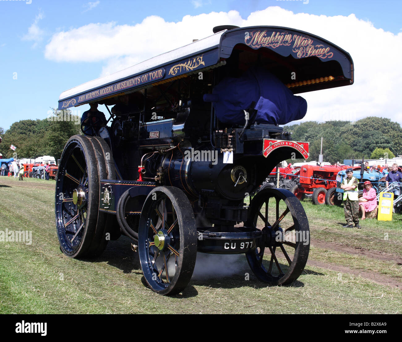 A steam traction engine at the Cromford Steam Engine Rally 2008 Stock ...
