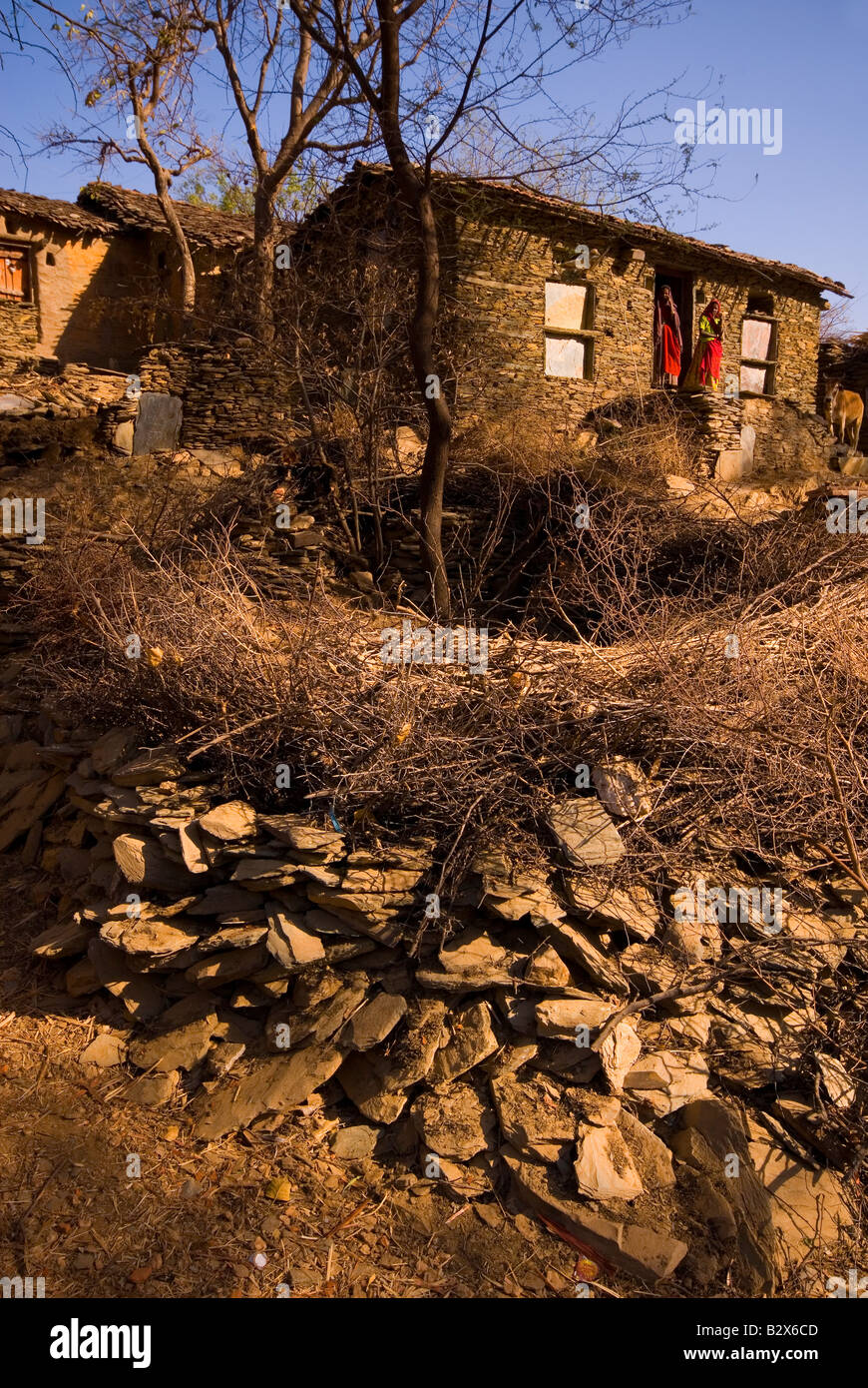 Rajasthani Village near Udaipur, Rajasthan, India, Subcontinent, Asia ...