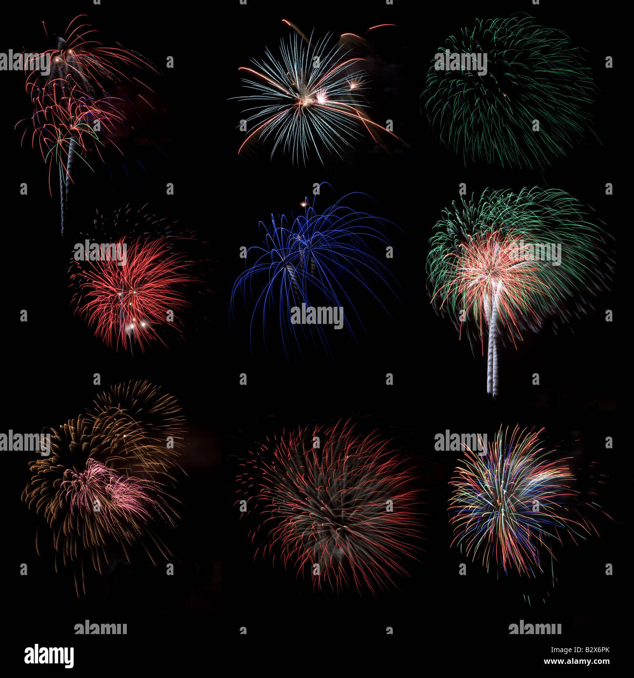 Multi burst fireworks hi-res stock photography and images - Alamy
