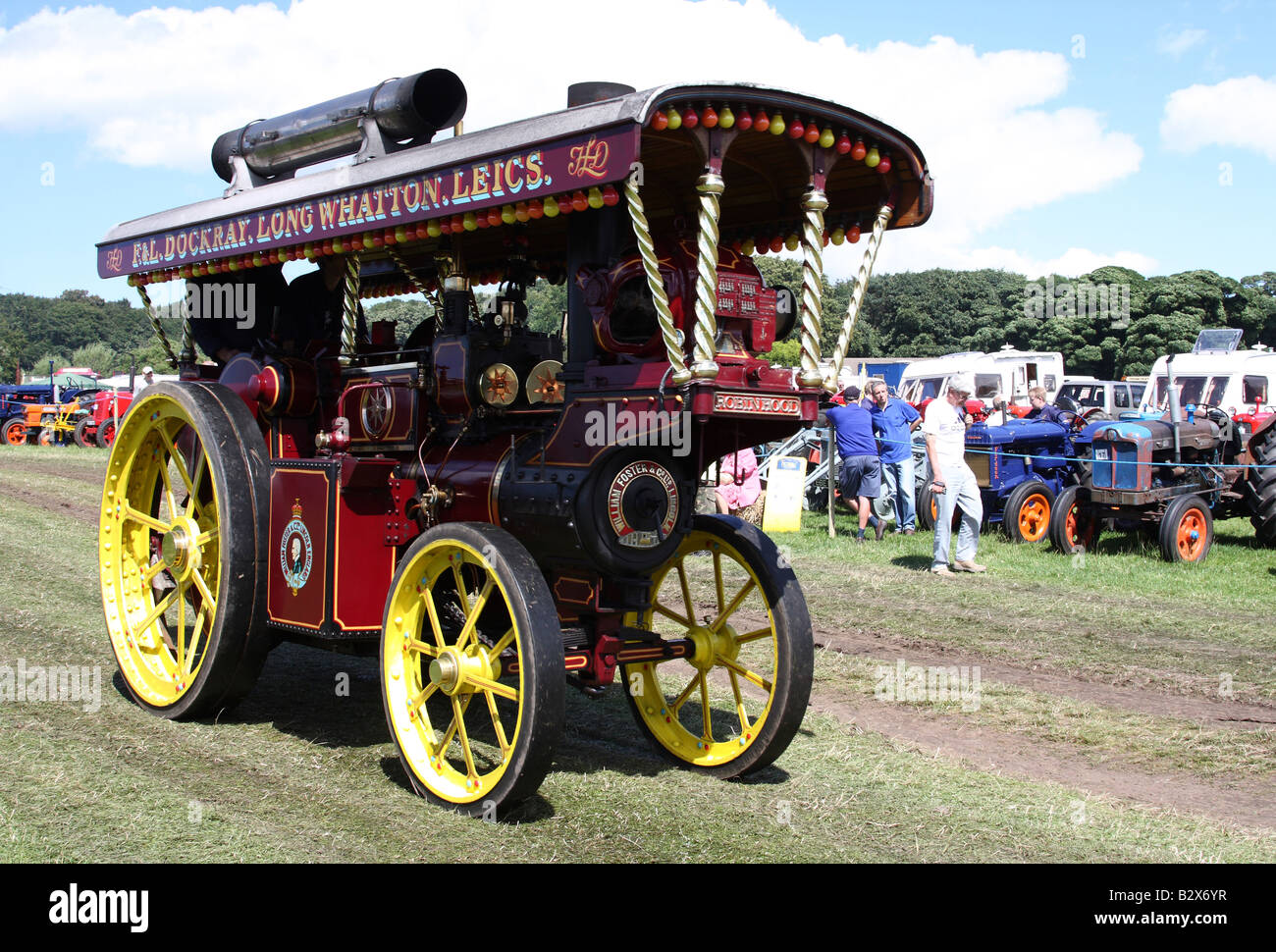 A steam traction engine at the Cromford Steam Engine Rally 2008 Stock ...