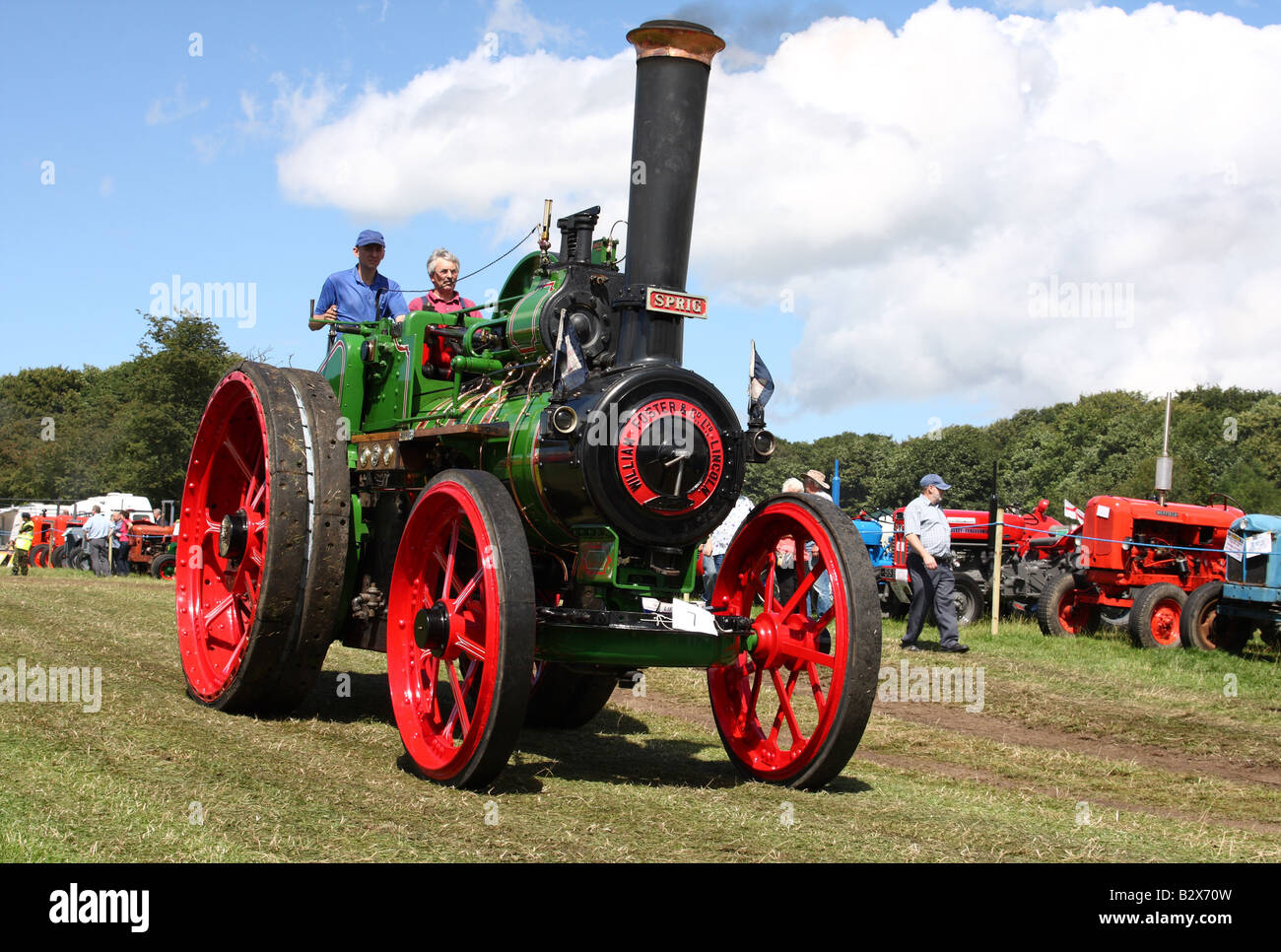 A steam traction engine at the Cromford Steam Engine Rally 2008 Stock ...