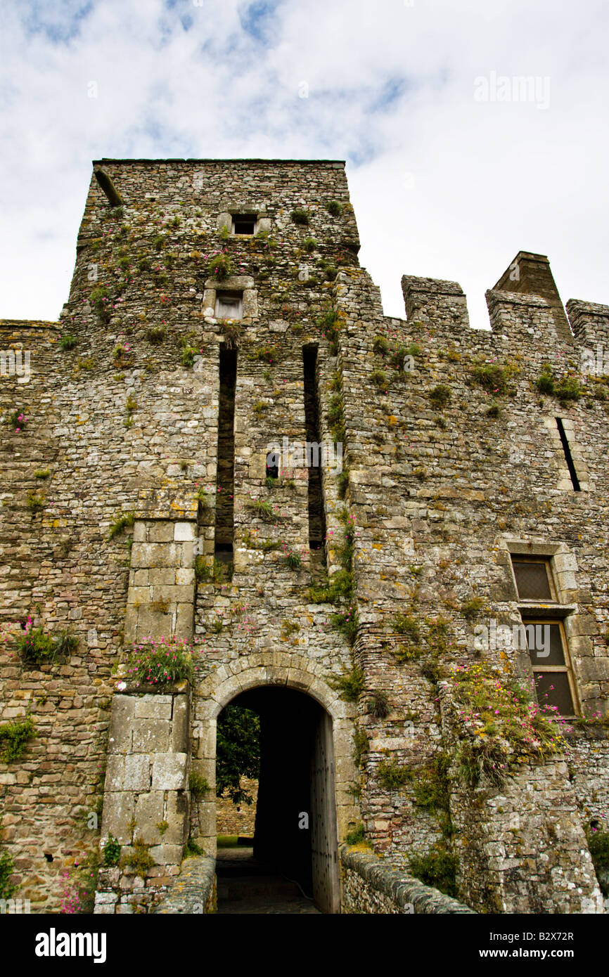 Fortified Gate, Pirou Castle, Normandy, France Stock Photo - Alamy