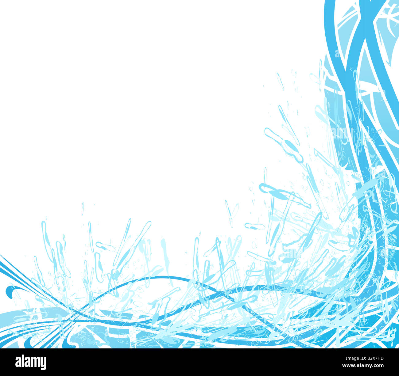 Vector illustration of an abstract water splash funky background with ...