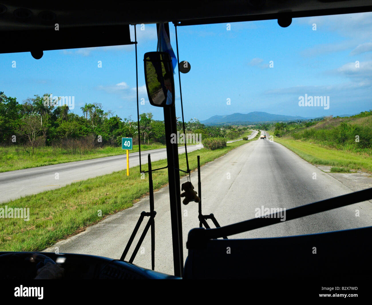 Cuban Highway from Havanna to East Stock Photo - Alamy