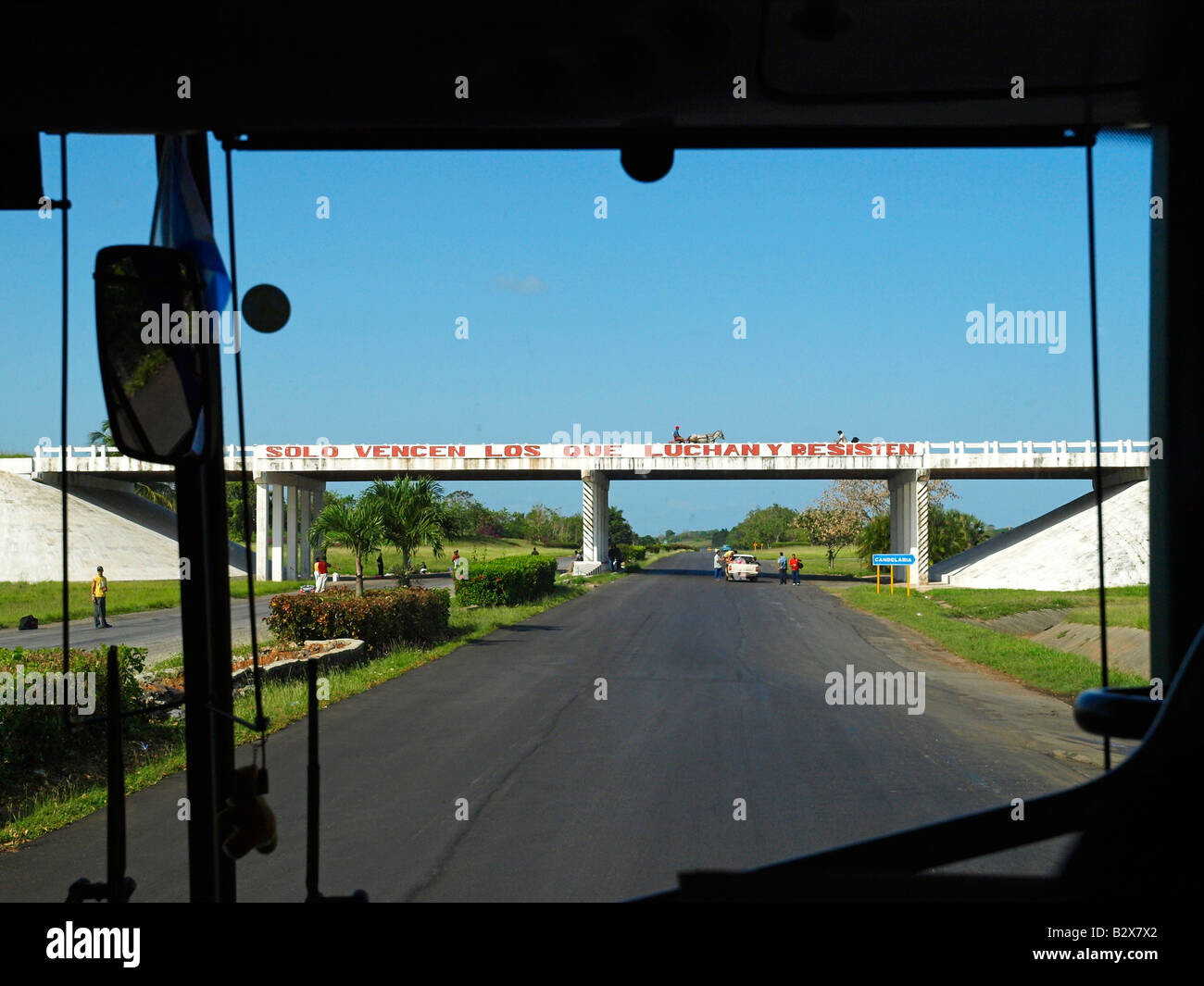 Cuban Highway from Havanna to East Stock Photo - Alamy