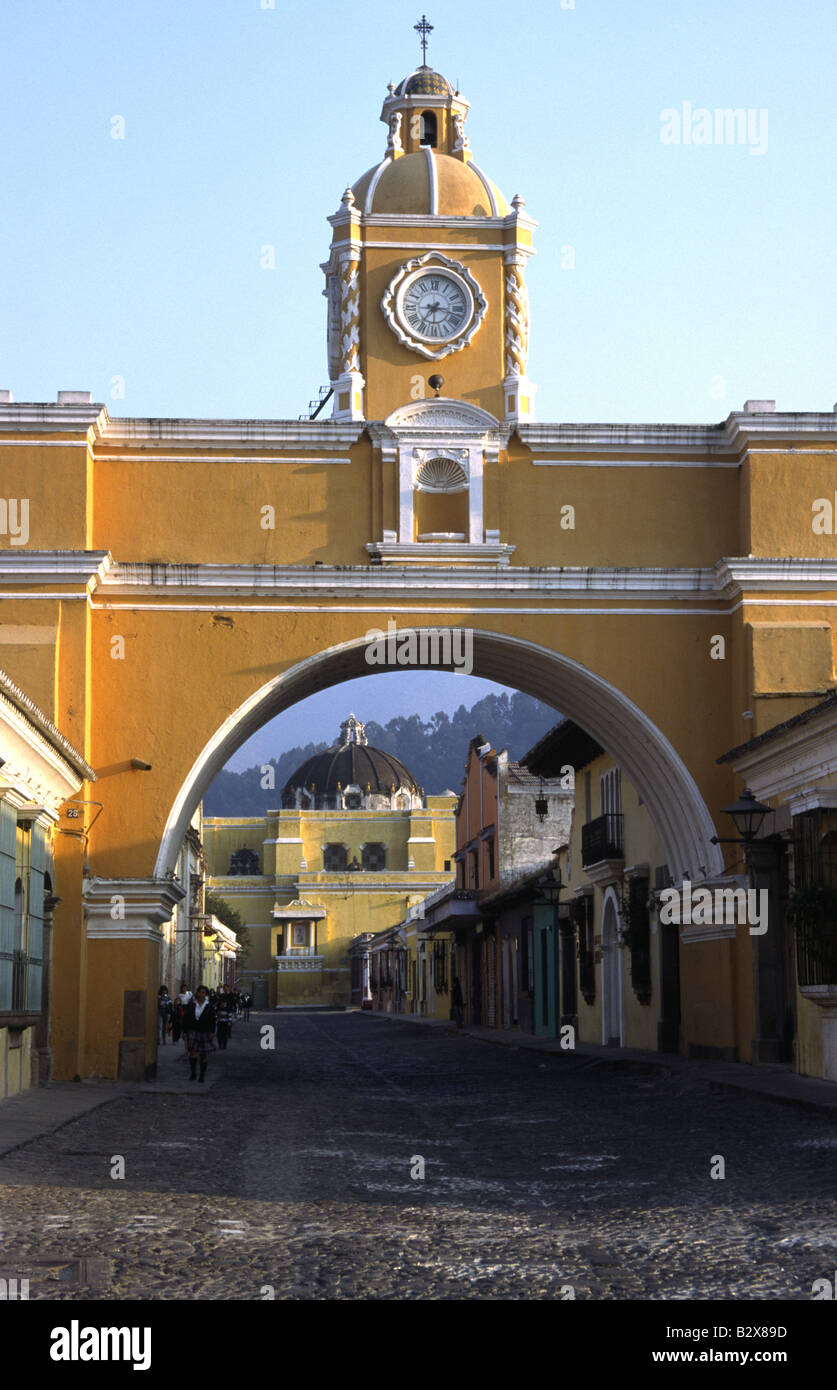 The Santa Catalina Arch in Antigua Guatemala Stock Photo - Alamy