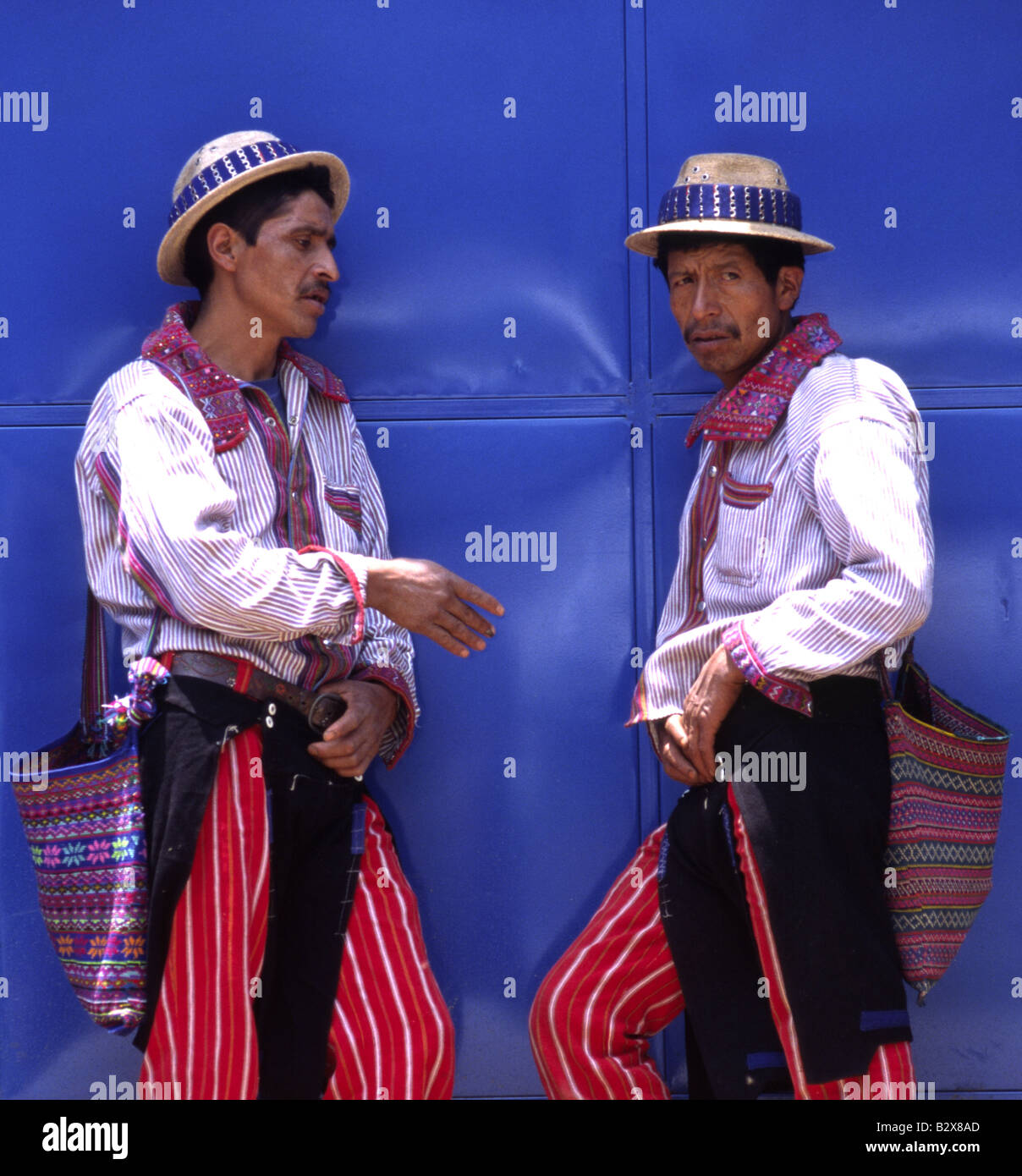 The traditional dress worn by men in Todos Santos Cuchumatanes in ...