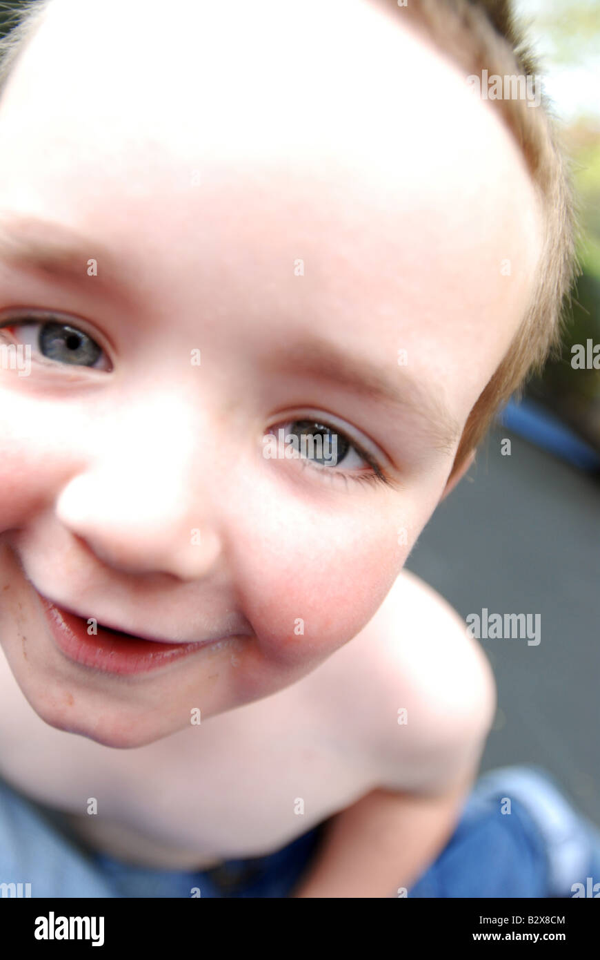 Young Smiling Child Stock Photo - Alamy