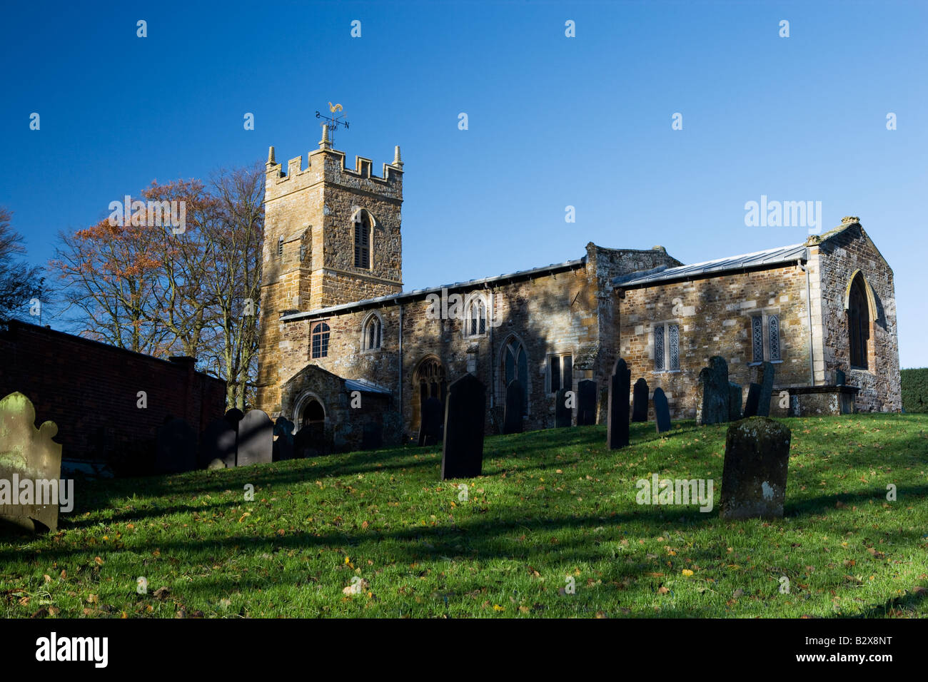St Deny's Church, Cold Ashby, Northamptonshire, England, UK Stock Photo ...