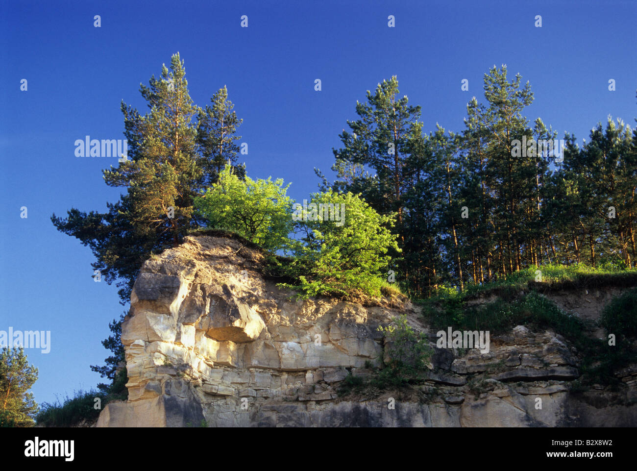 quarry sandstone limestone precipice Stock Photo - Alamy