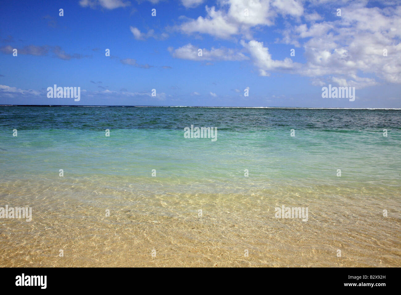 sea mauritius Flic En Flac Stock Photo - Alamy