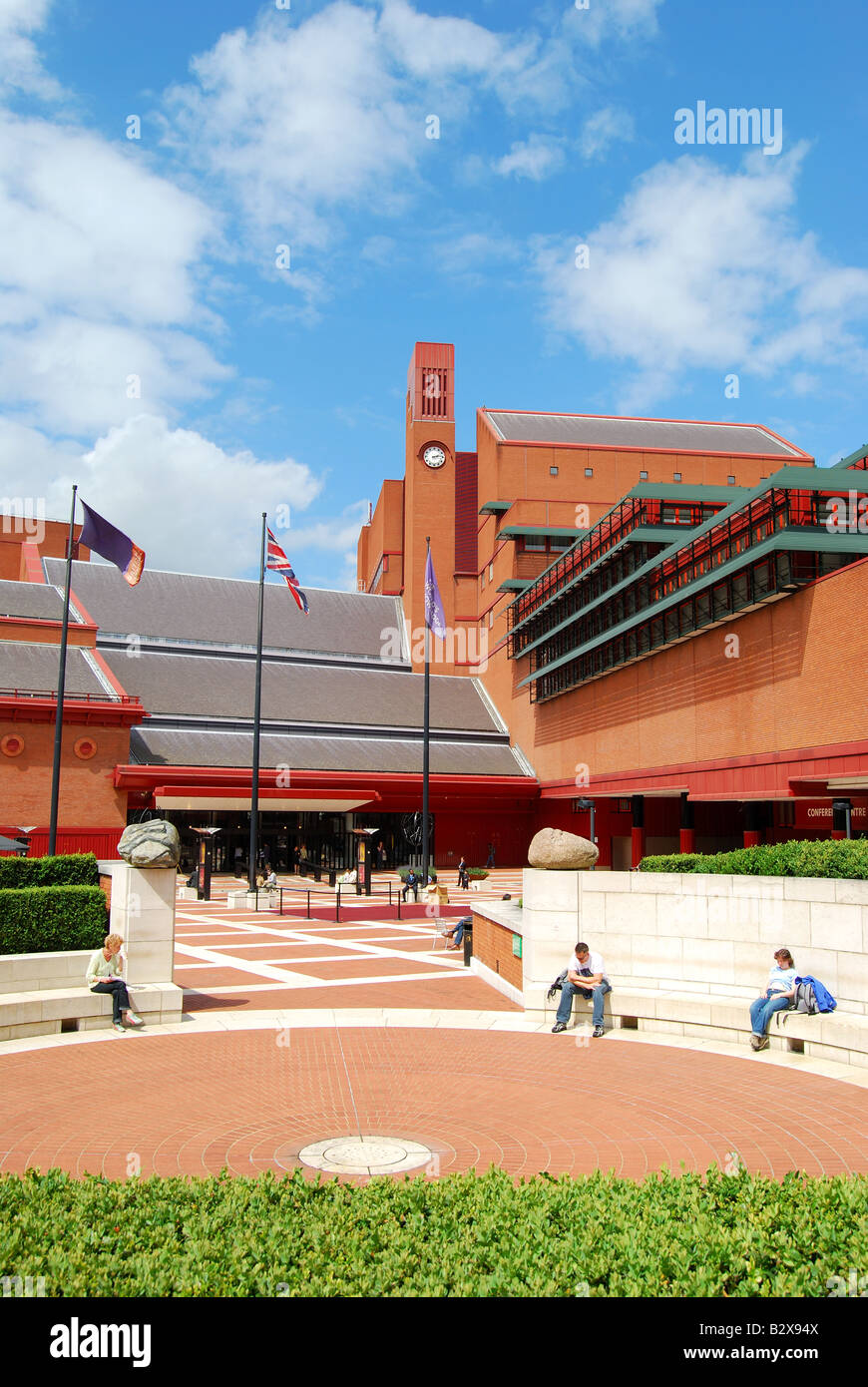 View from the concourse, The British Library, Euston Road, Camden ...