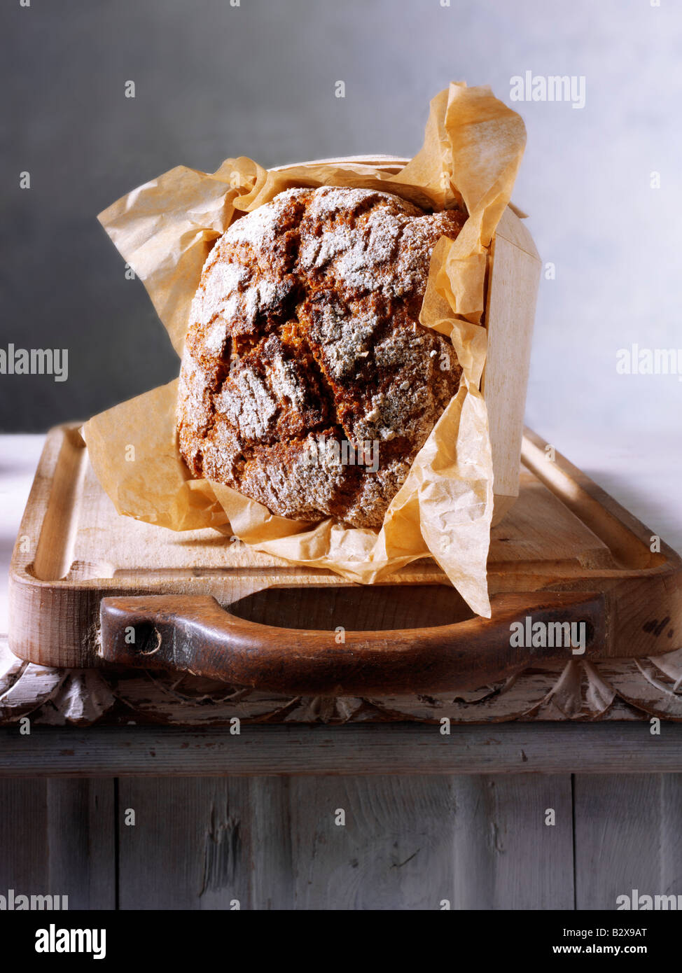 Yorkshire Cobble bread loaf Stock Photo - Alamy
