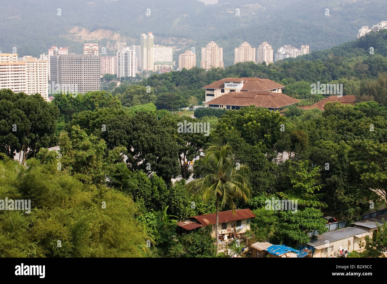 View from the Hotel Equatorial Bukit Jambul Penang Island Malaysia July ...