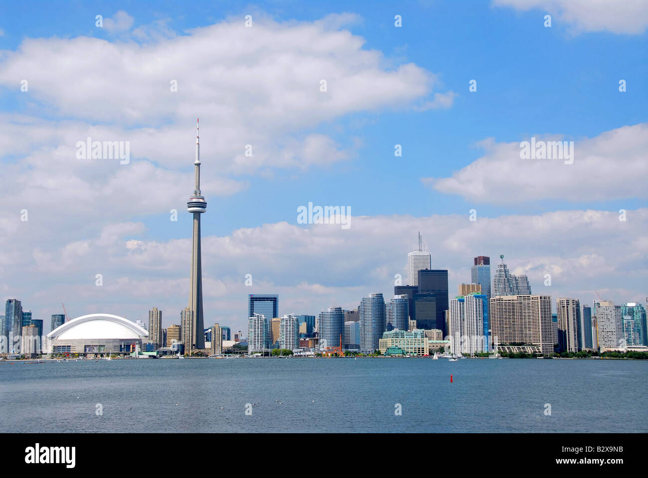 Toronto city skyline on a bright summer day Stock Photo - Alamy