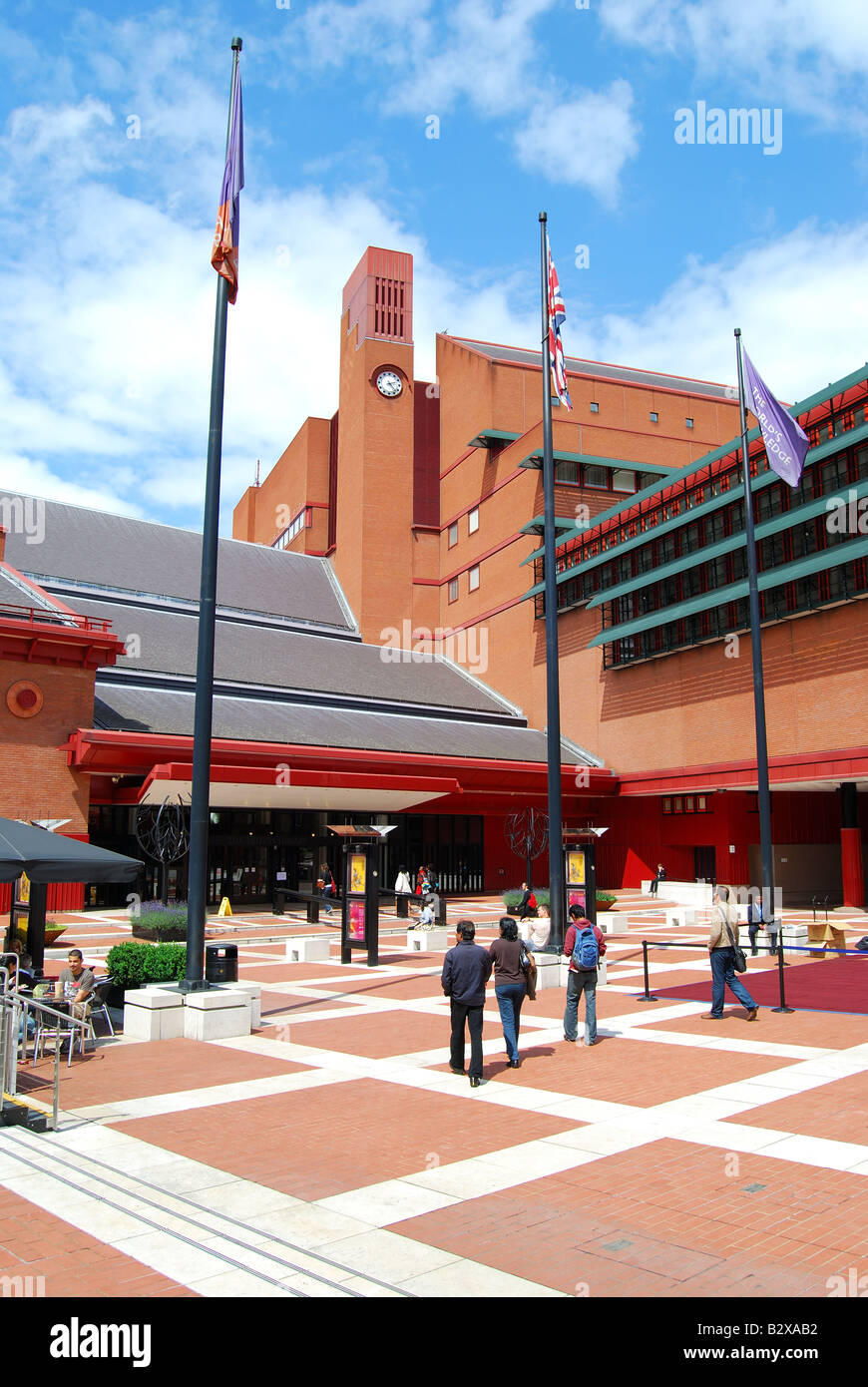 The British Library from the Concourse, Euston Road, Camden Borough ...