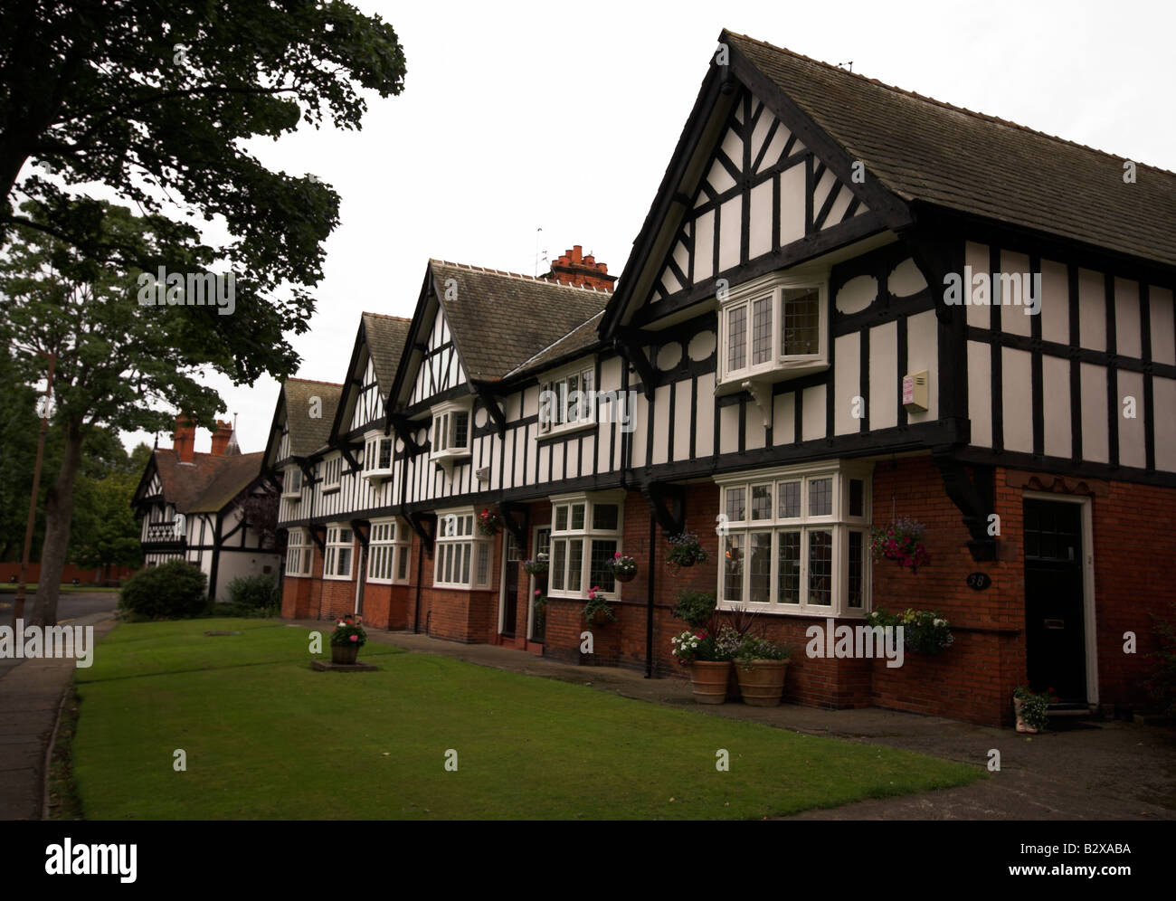 Unique houses, Port Sunlight, Model Village, Wirral, Merseyside, UK ...