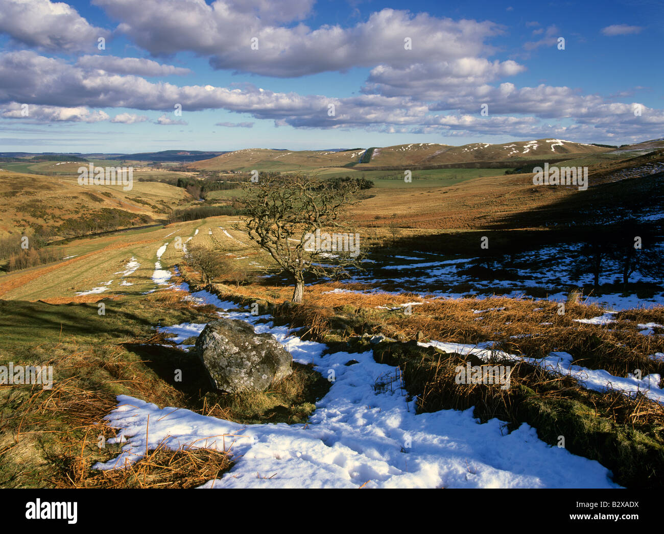 Clearing Snow in the Ingram Valley in Northumberland National Park ...