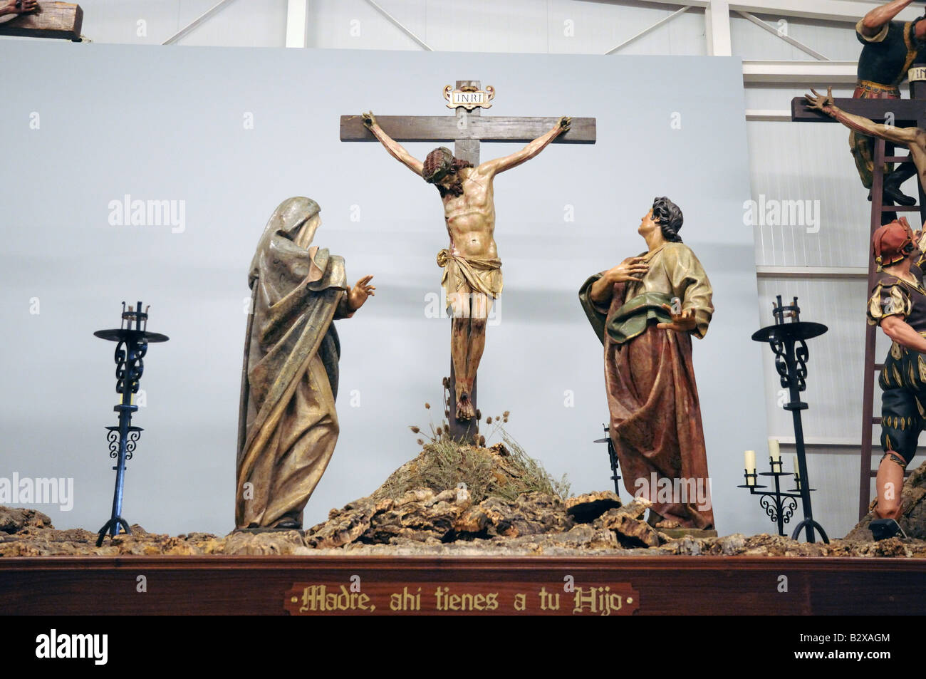 Floats or PASOS ready for la Semana Santa Holy Easter week processions ...