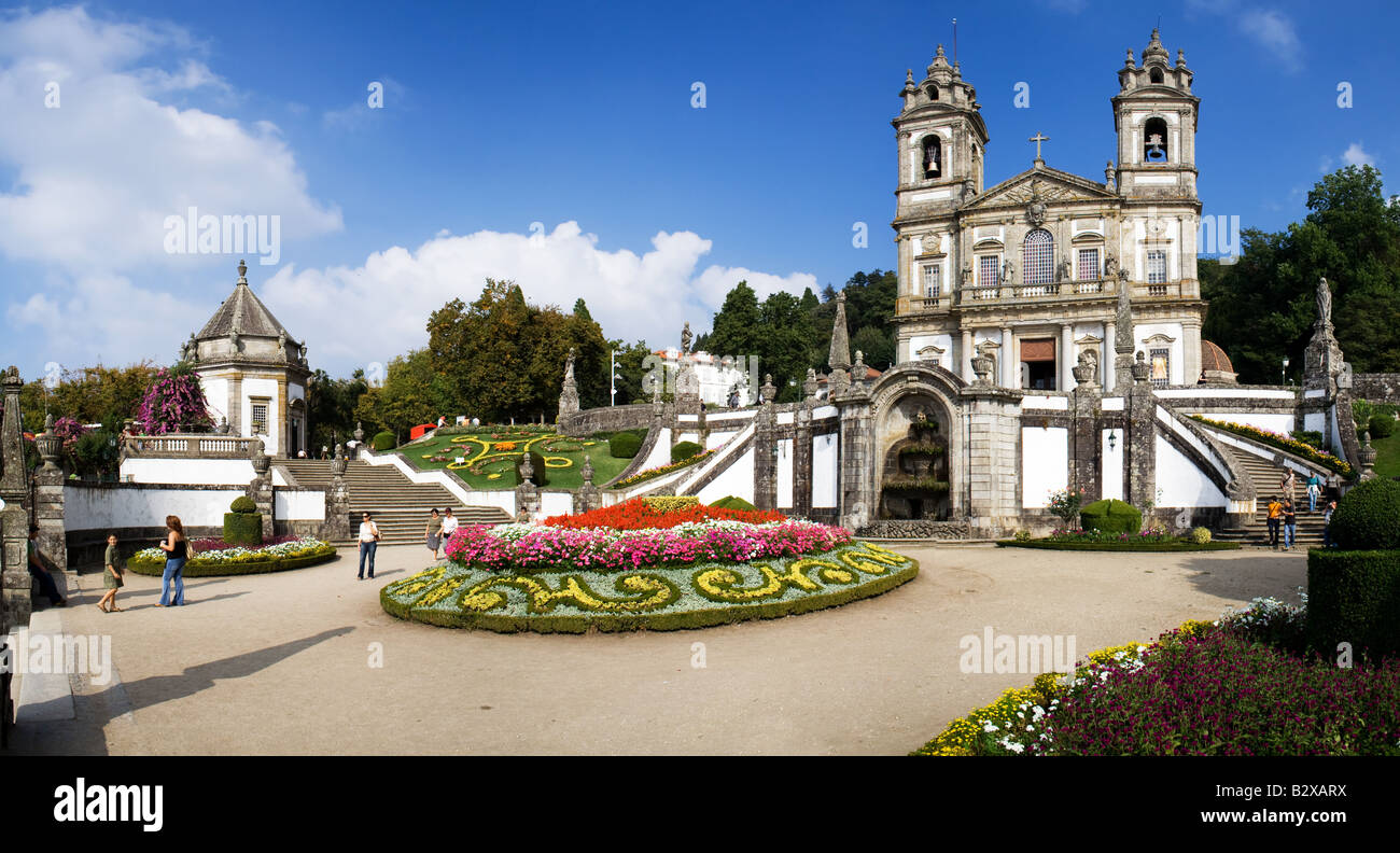 Bom Jesus do Monte Sanctuary in Braga, Portugal. One of the famous ...