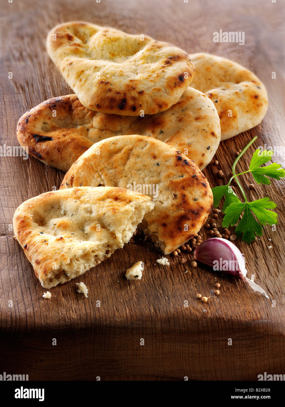 Indian bread served traditional hi-res stock photography and images - Alamy