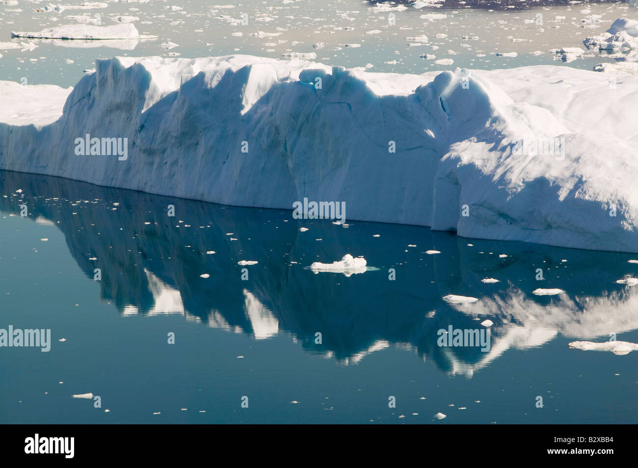 The Jacobshavn glacier or Sermeq Kujalleq drains 7% of the Greenland ...