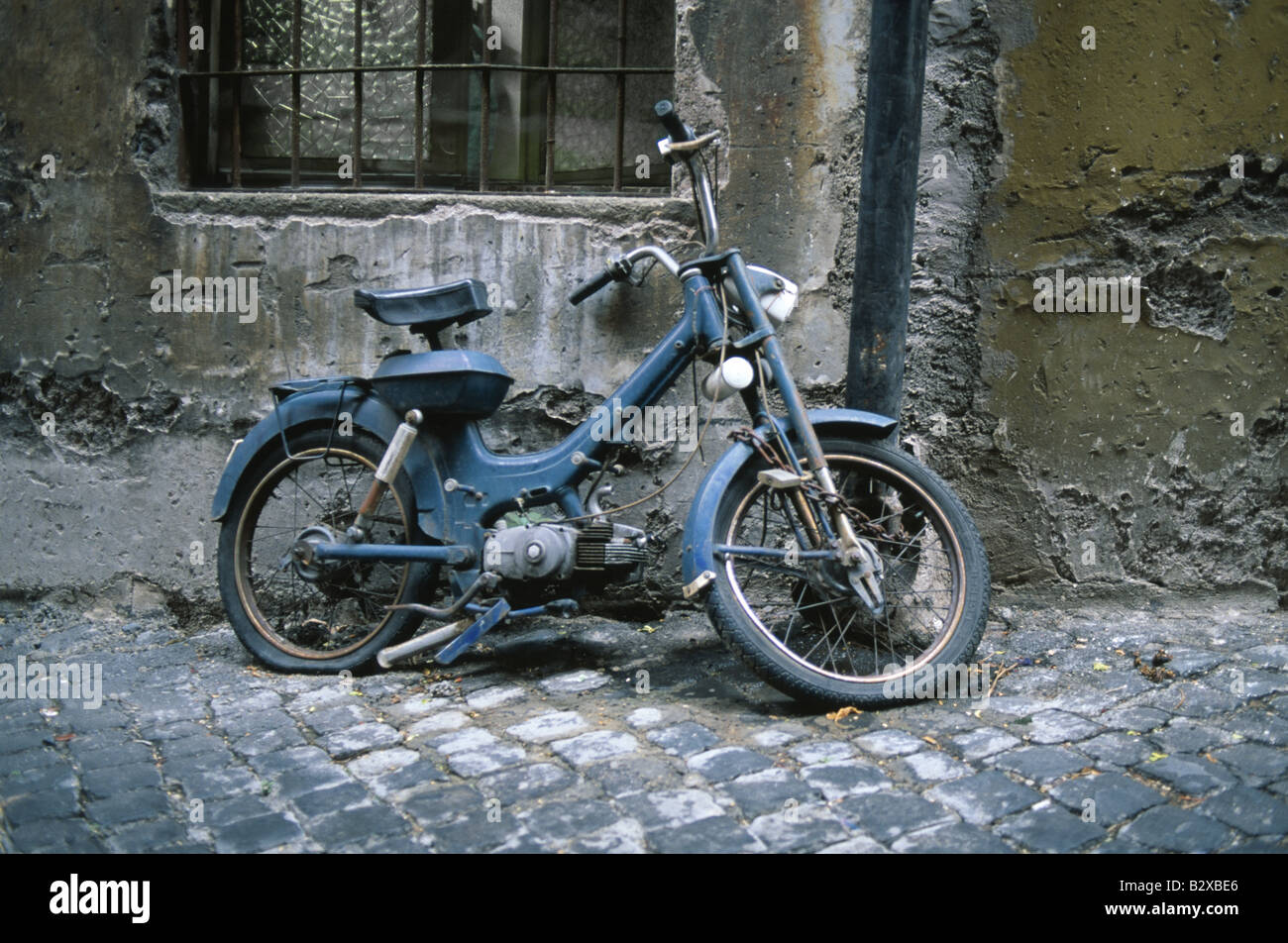 Broken down moped hi-res stock photography and images - Alamy
