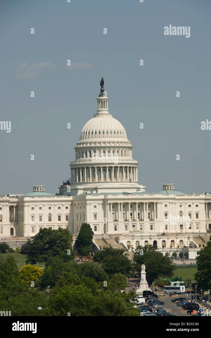 The dome of the Capitol Building legislative branch of the US ...